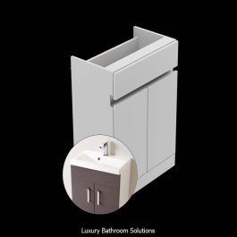 LINEAR - Luxury Designer Semi-Recessed Basin Unit with Inline Basin