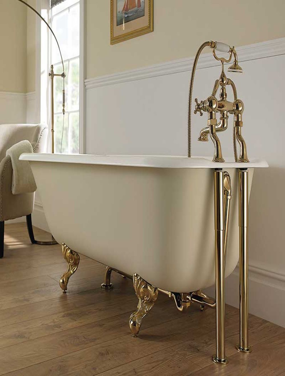 WALDORF Luxury Traditional Freestanding Single Ended Cast Iron Bath
